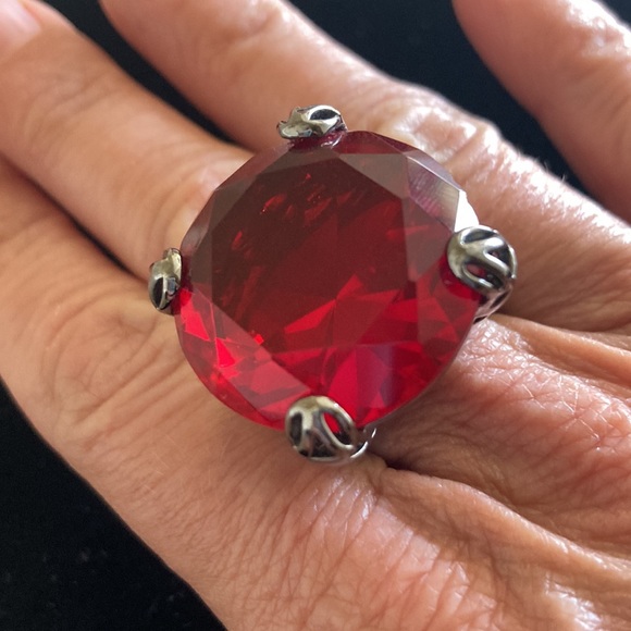 Jewelry | Ruby Red Cocktail Ring | Poshmark